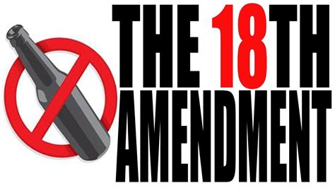 The 18th Amendment Explained The Constitution For Dummies Series