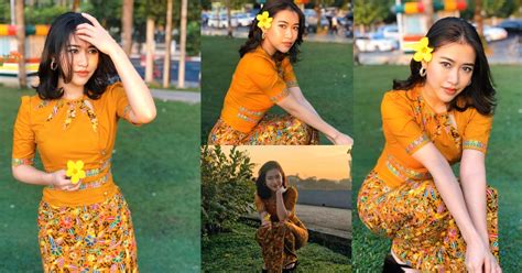 ညို့အားပြင်းတဲ့ အကြည့်တွေနဲ့ မြန်မာဆန်ဆန် ရိုးရိုးယဉ်ယဉ်လေးဝတ်စားဆင်ယဉ်ကာ အလှပိုနေတဲ့ နန်းစုဦး