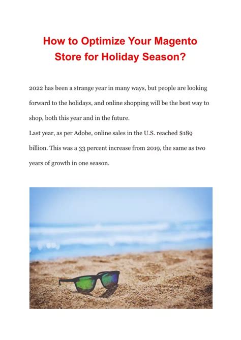 Ppt How To Optimize Your Magento Store For Holiday Season Powerpoint