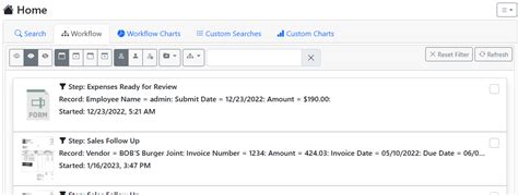 Workflow Filters DocMgt