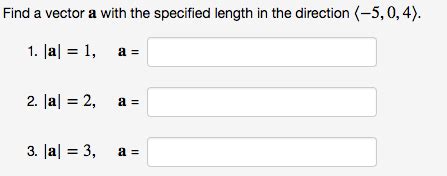 Solved Find A Vector A With The Specified Length In The Chegg Com