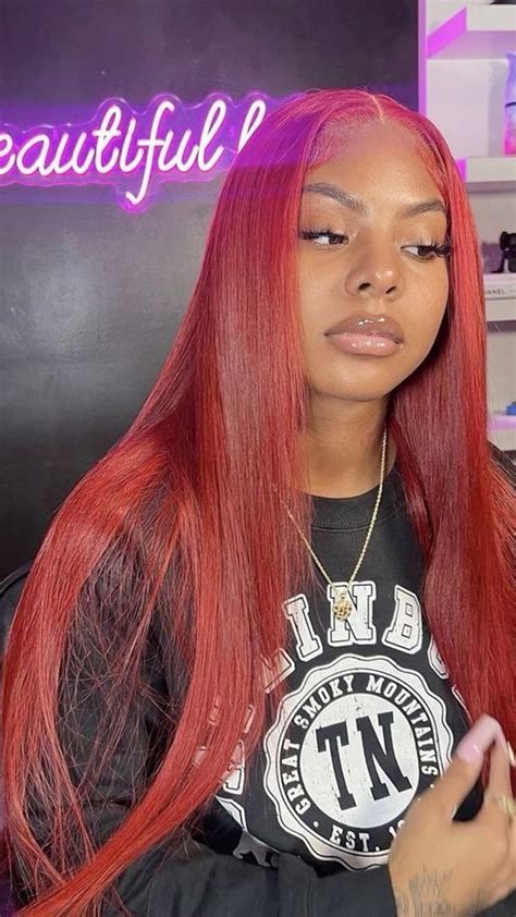 Red Hair Wig Install ️‍🔥 Human Hair Wigs Hair Styles Red Hair