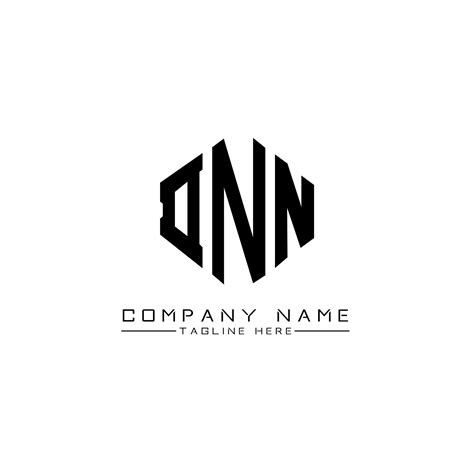 dnn letter logo design with polygon shape dnn polygon and cube shape