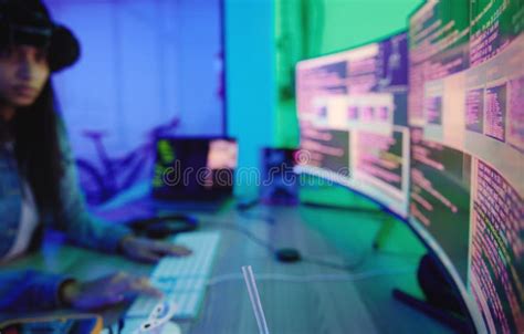 hacker code and laptop with person in car for ransomware cyber security and phishing coding