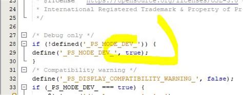 How To Turn On Error Reporting In Prestashop With Ip Condition
