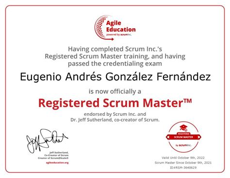Eugenio Andrés González On Linkedin Scrummaster Agiletraining