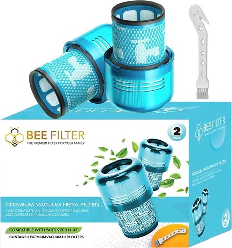Bee Filter 2 Pack Premium True Hepa Replacement Filters For Dyson V15
