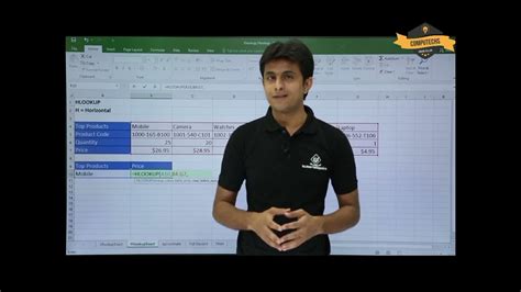 Hlook Up In Ms Excel Youtube
