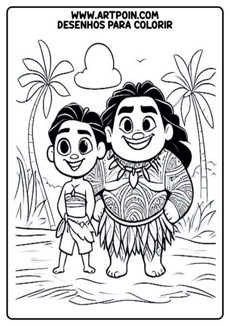 Desenhos Da Moana Para Imprimir E Colorirpintar Em Casa