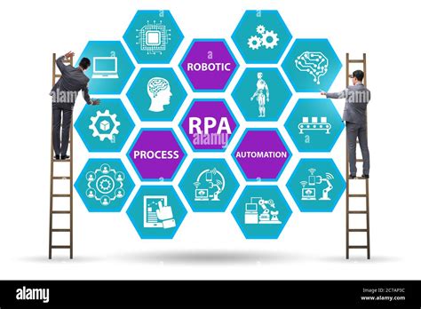 Concept Of The Rpa Robotic Process Automation Stock Photo Alamy
