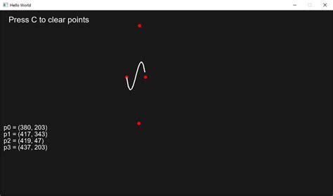 i made an example of implementing bezier curves in opengl for new graphics programmers r