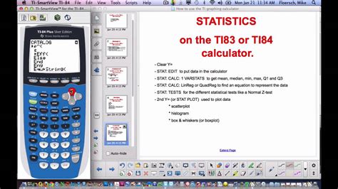 How To Use Ti83 Or 84 Calculator Youtube