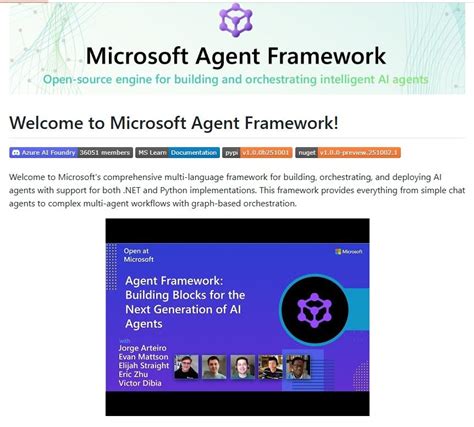 Microsoft Agent Framework Microsoft Has Released The Agent Framework