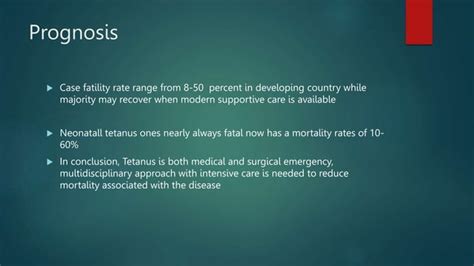 Discuss The Pathogenesisclinical Presentation Of Tetanusadd A Note On