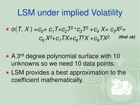 Ppt Volatility Surface 1 Implied Volatility 2 Volatility Smile 3 Term Structure Of Volatility