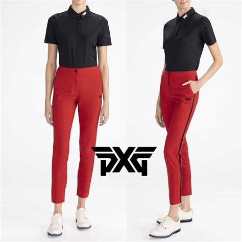 [new] Pxg 피엑스지 여성골프웨어 여자 골프 바지 팬츠 Contrast Piped Pants 상품 상세 크로켓