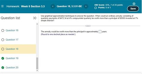 Solved Question List Use Graphical Approximation Techniques Chegg