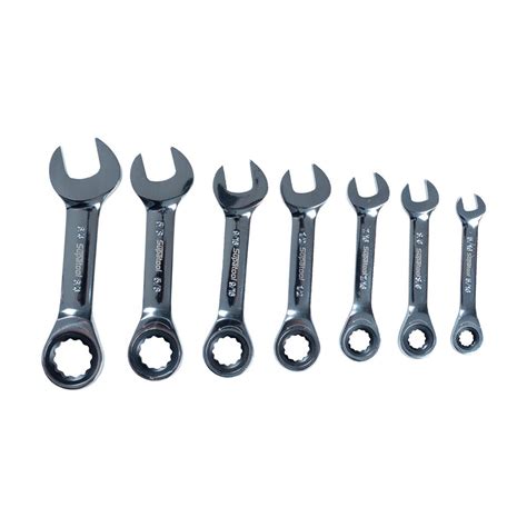 Combination Stubby Gear Spanner Set 7 Piece Kincrome Tools Kincrome