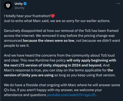 Unity eliminó sus Términos de servicio en GitHub porque hubo muy pocas