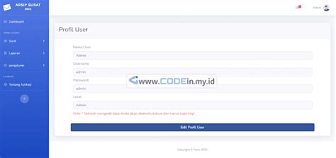 Source Code Aplikasi Arsip Surat Php Codein