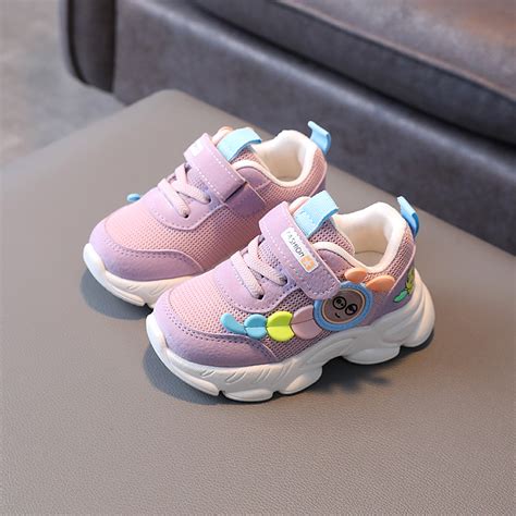 1 3岁2男童宝宝鞋4春秋冬季新款儿童运动鞋女童网鞋子5毛毛虫童鞋虎窝淘