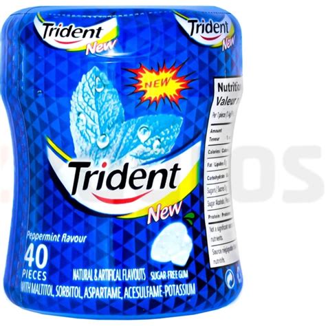 خرید و قیمت آدامس بدون قند تریدنت با طعم نعناع فلفلی بسته 40 عددی ترب