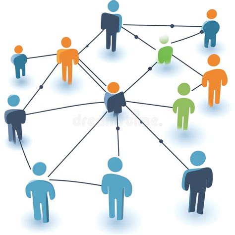 Global Network Connection People Collaboration Concept Stock Illustration Illustration Of