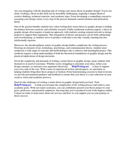 Senior Thesis Graphic Design Projects Pdf Graphic Design Thesis