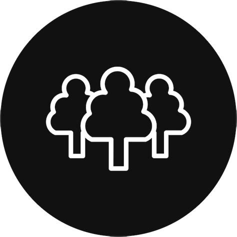 숲 터 일러스트레이션 프리미엄 벡터