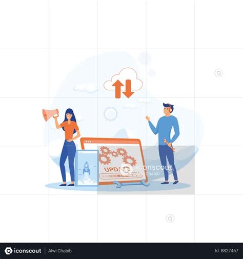 Upgrading Operating System Illustration Free Download Design