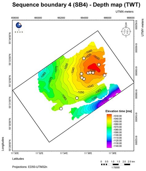 Sequence Boundary 4 Sb4 Time Structural Map In Two Way Travel Time