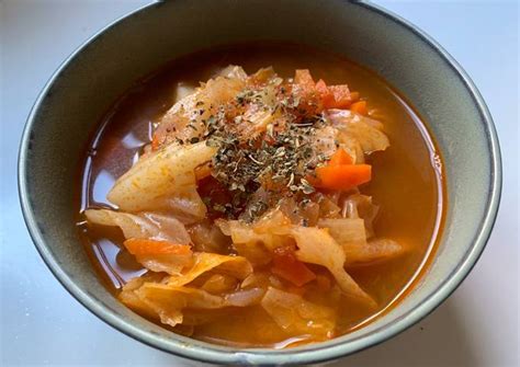 番茄蔬菜湯（10分鐘速成法） 食譜與作法 By 人如其食 Cookpad