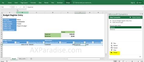 How To Add Financial Dimensions Column Mapping In Excel Templateoffice Integration Ax Paradise