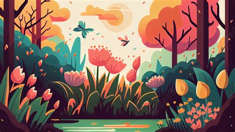 Spring Pansies Creek Powerpoint Background For Free Download Slidesdocs