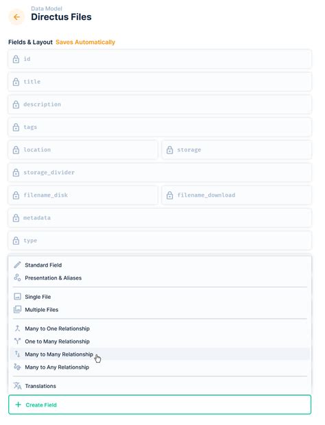 Creating A Many To Many Relation On Directusfiles Fails · Issue 6395 · Directusdirectus · Github