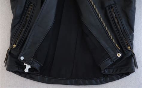 Vintage 1950s 1960s Langlitz Black Padded Leather Cafe Motorcycle