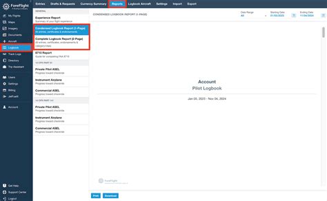 How Can Logbook Endorsements Be Printed Foreflight Support