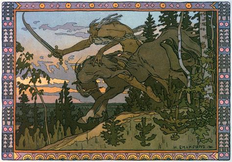 Koschei The Immortal Illustration For T Ivan Jakovlevich Bilibin As