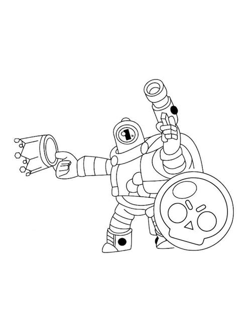 Rico Brawl Stars Coloring Pages