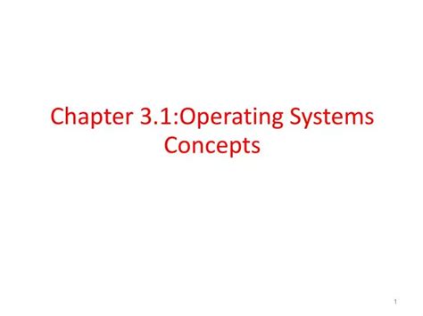 Ppt Chapter 31operating Systems Concepts Powerpoint Presentation