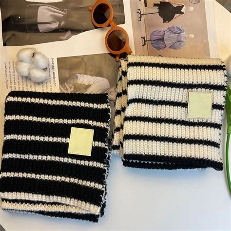 Badu Bg Корейски детски моден раиран шал Зимен топъл плетен шал за момчета Момичета Плетени на