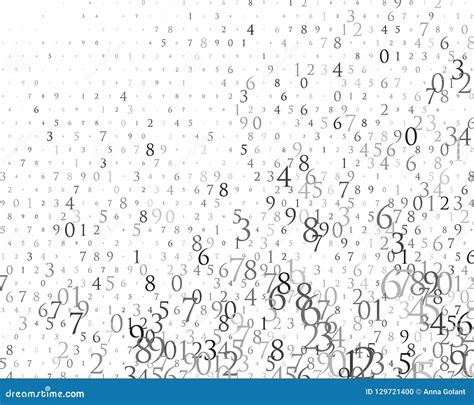 Background In A Matrix Style Green Random Numbers Sci Fi Or Futuristic Backdrop Encoded Data