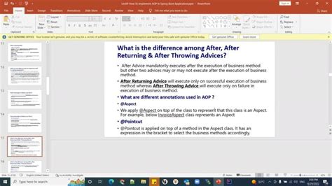 Dr Mohammed Abdalla Youssif On Linkedin Lec09 How To Implement Aop In Spring Boot Application