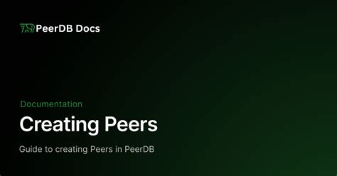 Creating Peers Peerdb Docs Setup Your Etl In Minutes With Sql