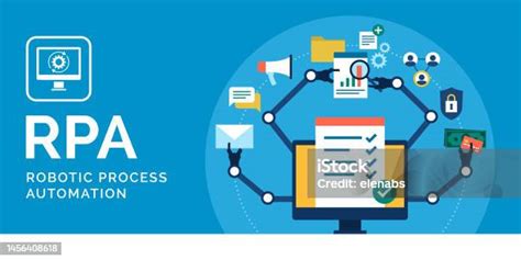 Rpa 로봇 프로세스 자동화 개념 배너 로봇 프로세스 자동화에 대한 스톡 벡터 아트 및 기타 이미지 로봇 프로세스 자동화 인적 자원 It 지원 Istock