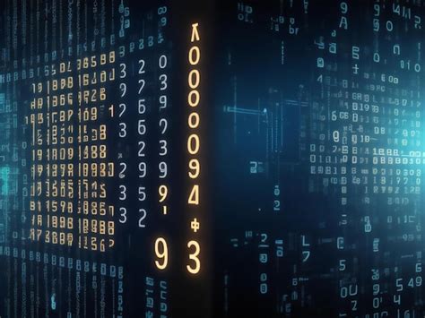 premium ai image technological background with binary number