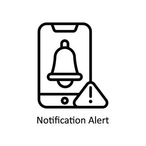 Notification Alert Vector Outline Icon Style Illustration Eps 10 File 37043533 Vector Art At