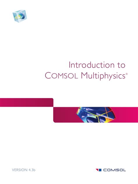 Introduction To Comsol Multiphysics Pdf Window Computing Variable Mathematics