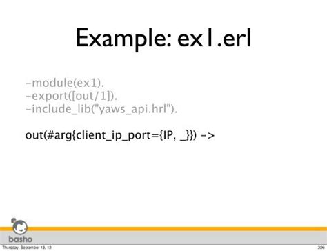 module ex1 export [ou
