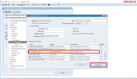 my oracle world how to create extra information type eit in oracle hrms